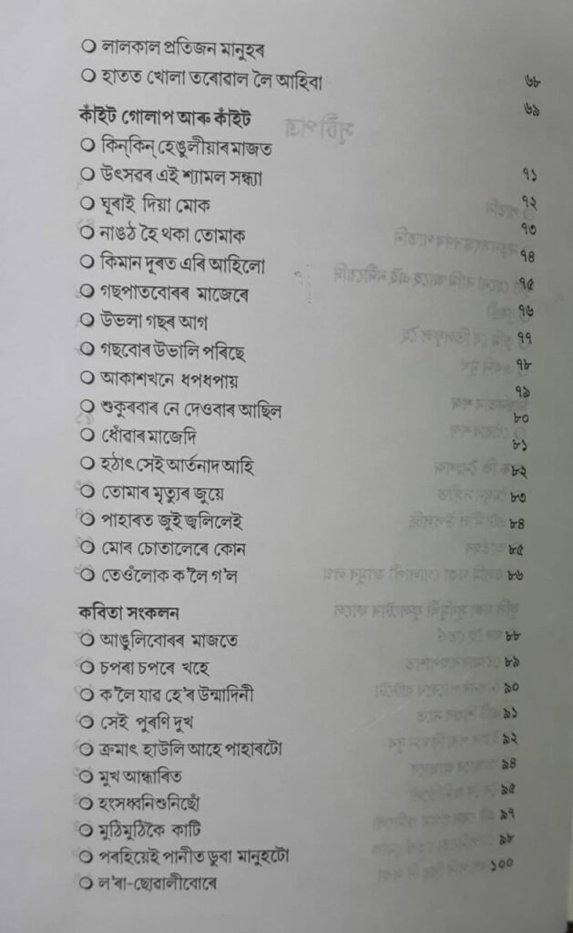 SAGARTALIR SANKHA - SELECTED POEMS OF NILAMONI PHOOKAN EDITED BY DR. HIREN GOHAIN সাগৰতলীৰ শঙ্খ ...